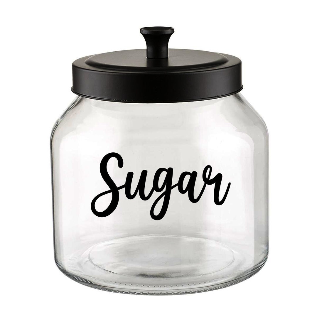 Sugar Label / Kitchen Sugar Vinyl Decal, Kitchen Pantry Stickers ...