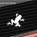 Frog Vinyl Decal, Tree Frog Car Window Decal, Frog Sticker Car/truck ...
