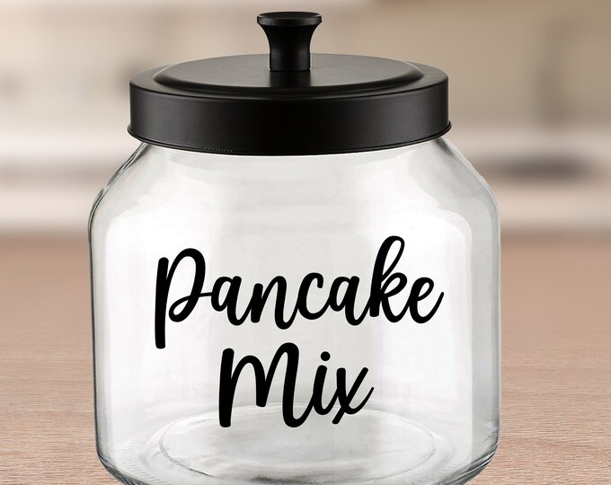 DECAL ONLY Pancake Mix Pantry Label Decals for Your Own Containers ...