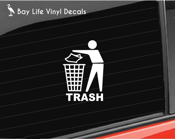 Trash and Recycle Decal, Recycle Decal, Trash Decal, Trash Can Decals ...