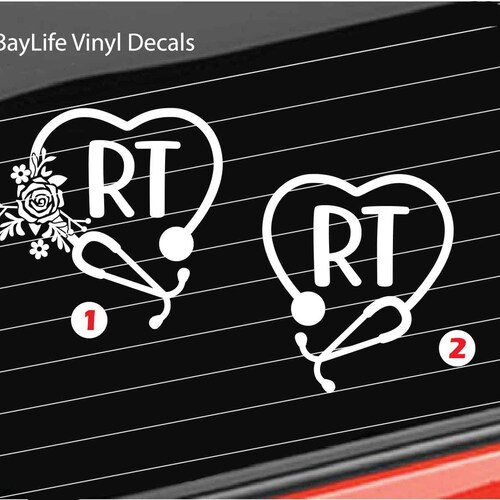 Respiratory Therapist Car Decal RT Sticker - Etsy