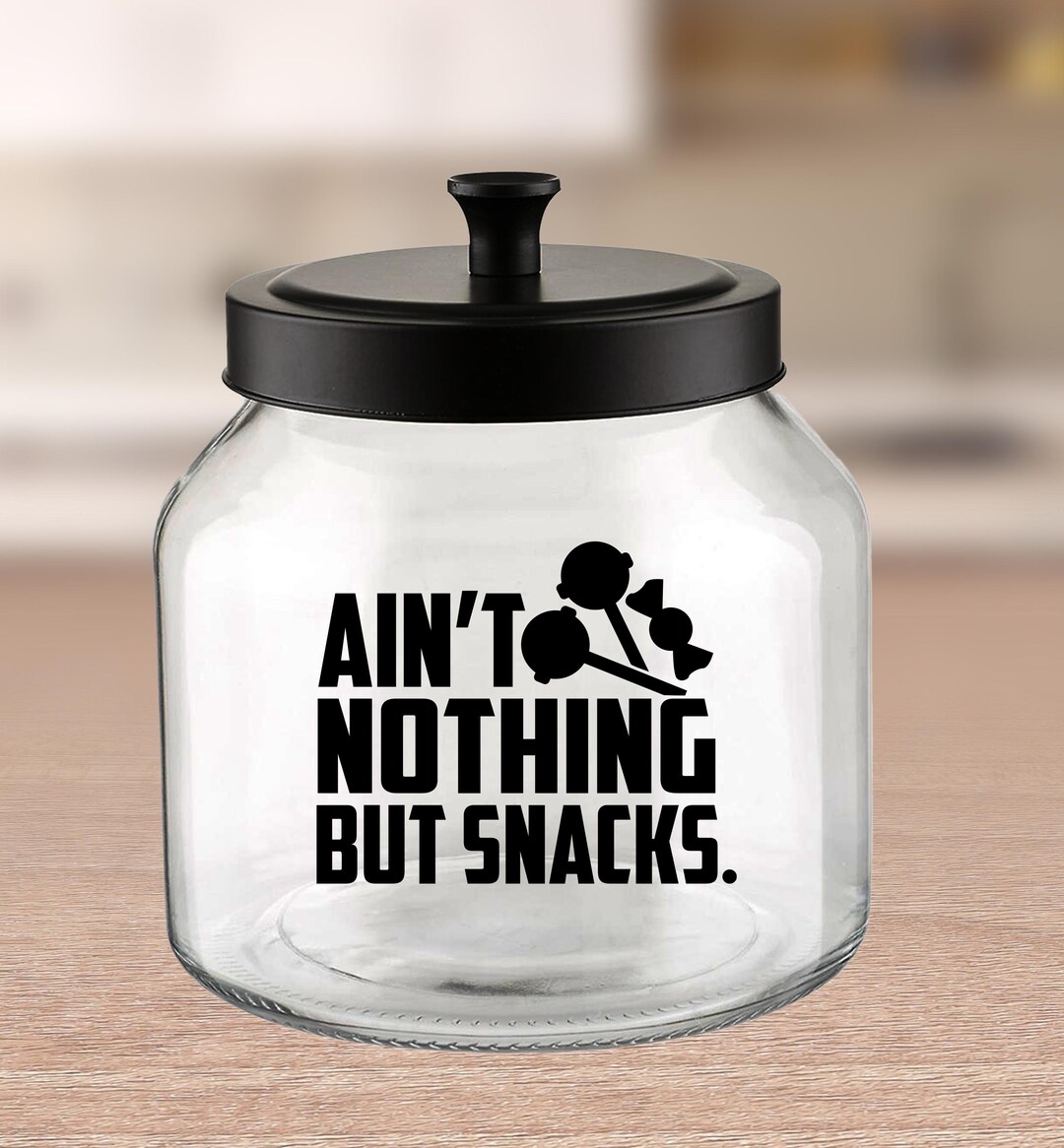 Candy Jar Label / Kitchen Snacks Candy Jar Vinyl Decal, Kitchen Jar ...