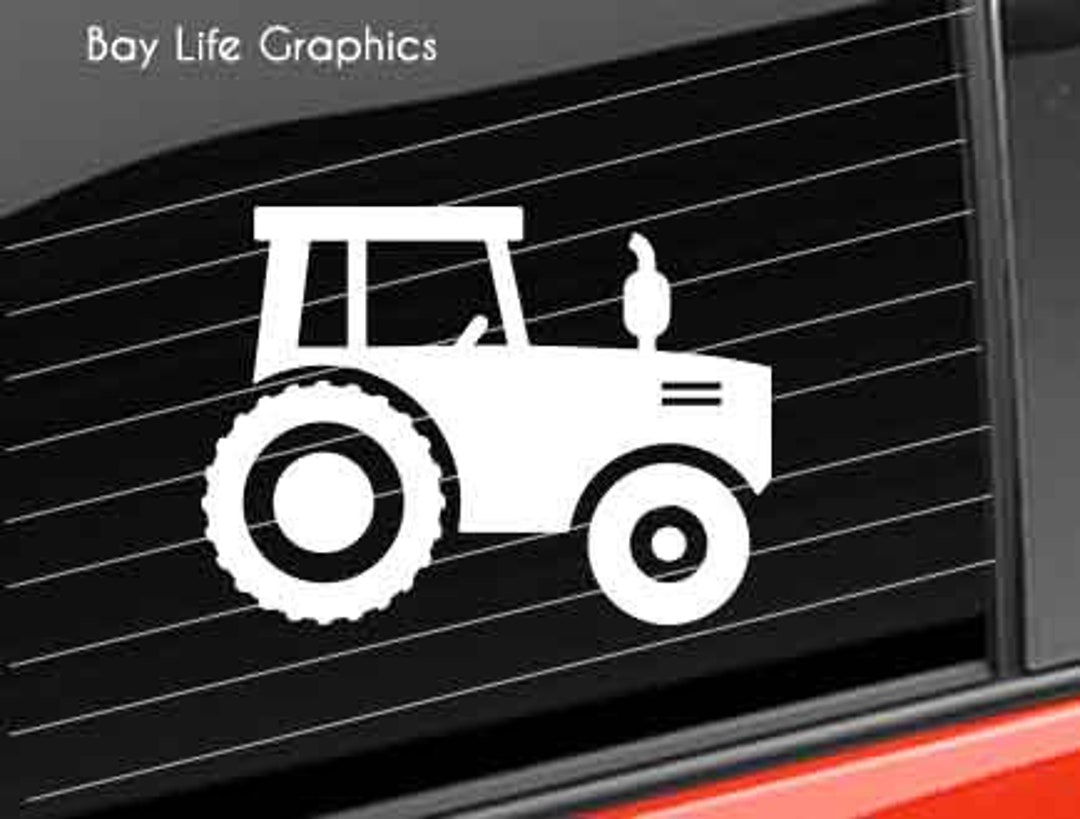 Farm Tractor Decal, Farming Tractor Decal, Tractor Vinyl Decal, Farm ...