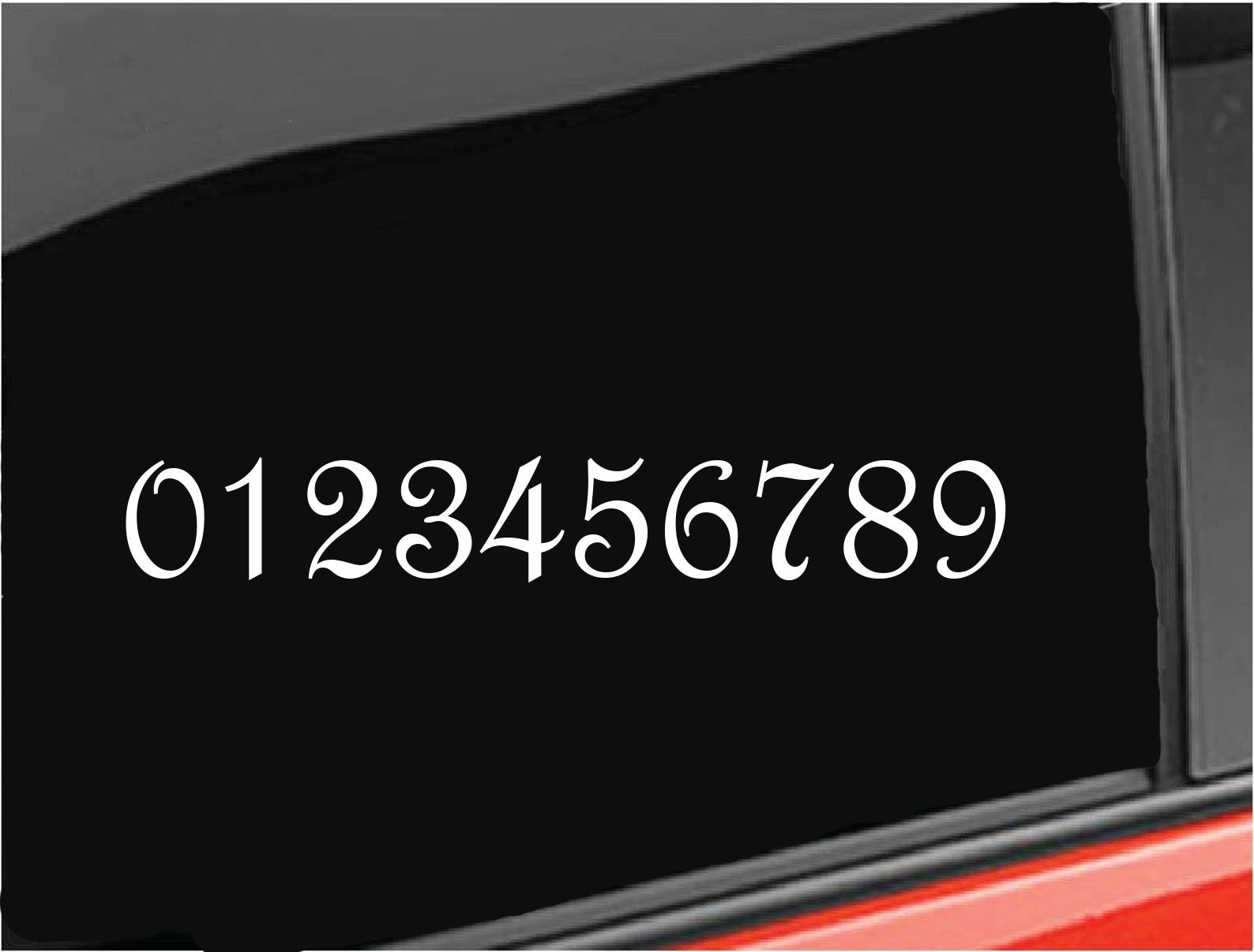 Mailbox Numbers Vinyl Decal Mailbox Address Numbers Decal | Etsy