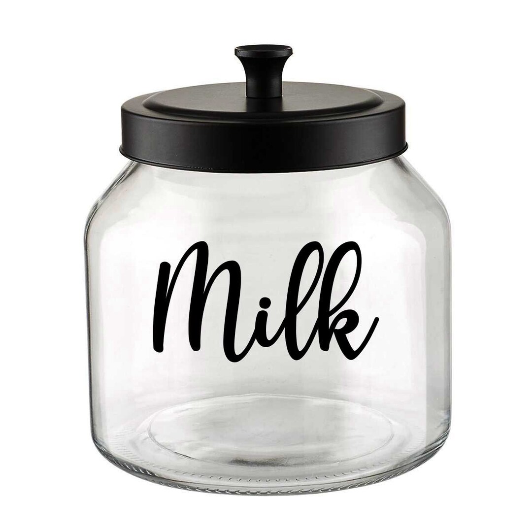 Coffee Jar Label / Milk Jar Decal / Home Organization Label for Coffee ...