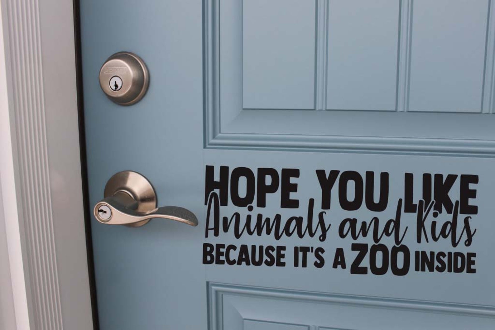 Front Door Greeting Vinyl Decal Home Front Door Vinyl Decal Etsy