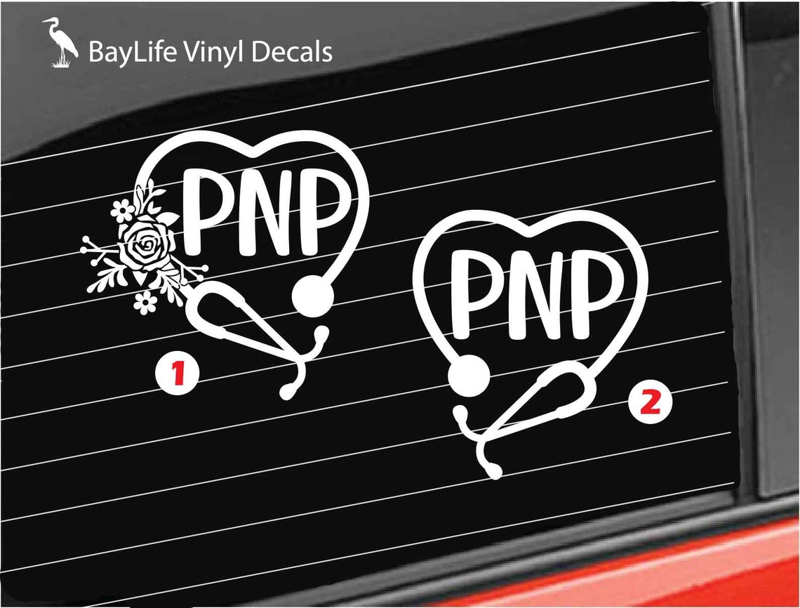 Pediatric Nurse Practitioner Vinyl Decal PNP Nurse - Etsy