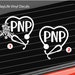 Pediatric Nurse Practitioner Vinyl Decal, PNP Nurse Stethoscope Vinyl ...