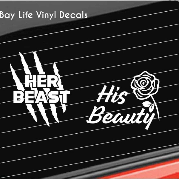 His and Her Car Decals - Etsy