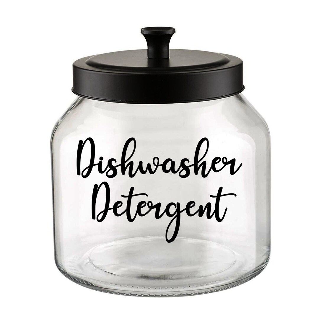 Dishwasher Detergent Label Decal / Kitchen Labels Decor / Kitchen ...