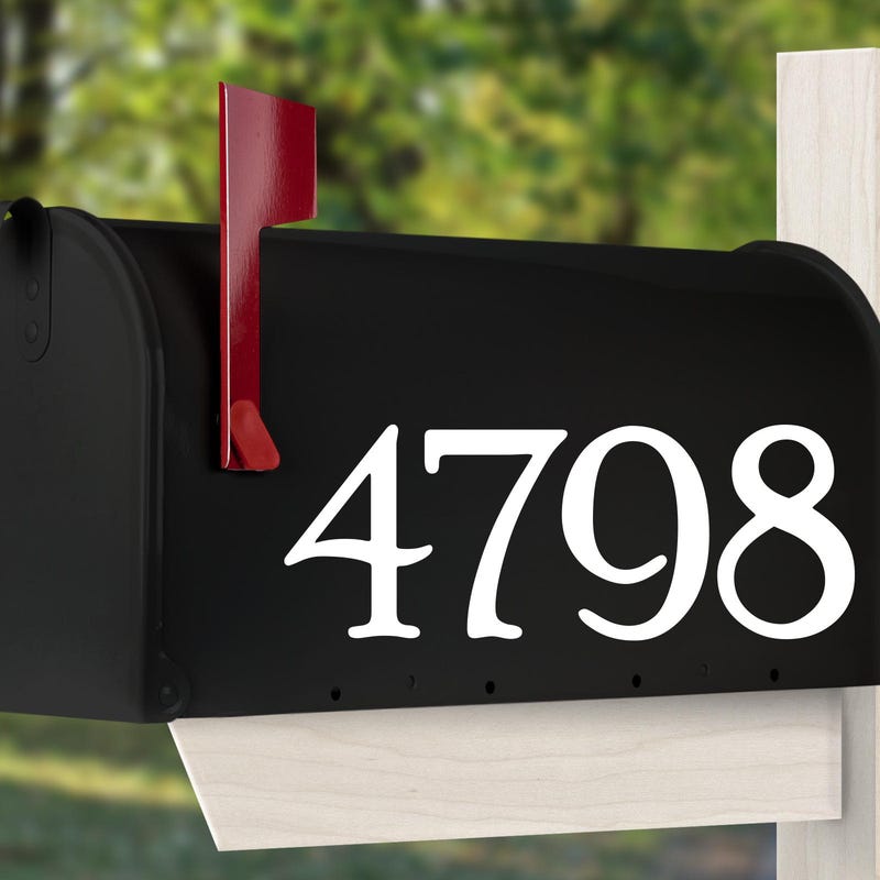 1.5 White Vinyl Numbers - Etsy