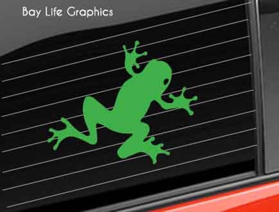Frog Vinyl Decal Tree Frog Car Window Decal Frog Sticker | Etsy