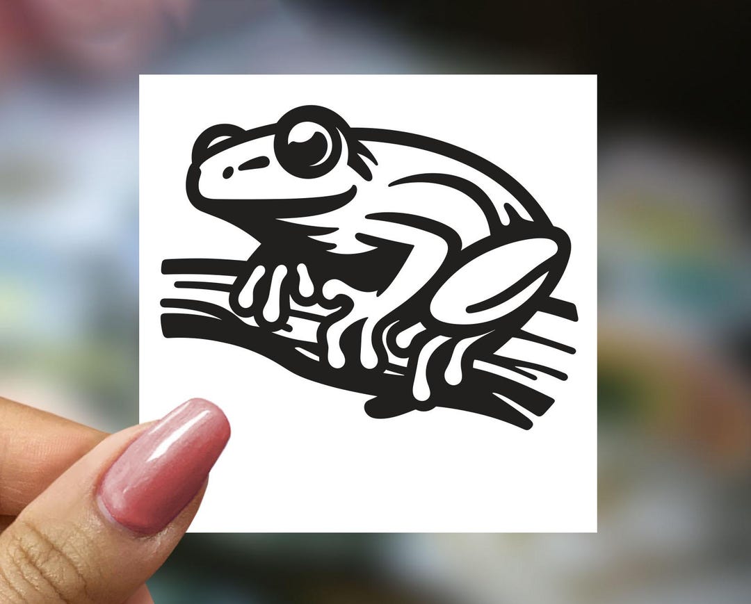 Frog Vinyl Decal, Tree Frog Car Window Decal, Frog Pond Sticker Car ...