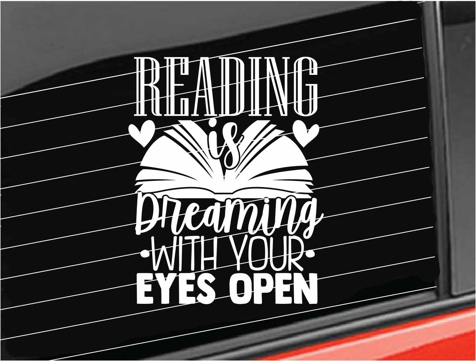 Lectura Amante de los libros vinilo calcomanía, Leer es soñar con los ...