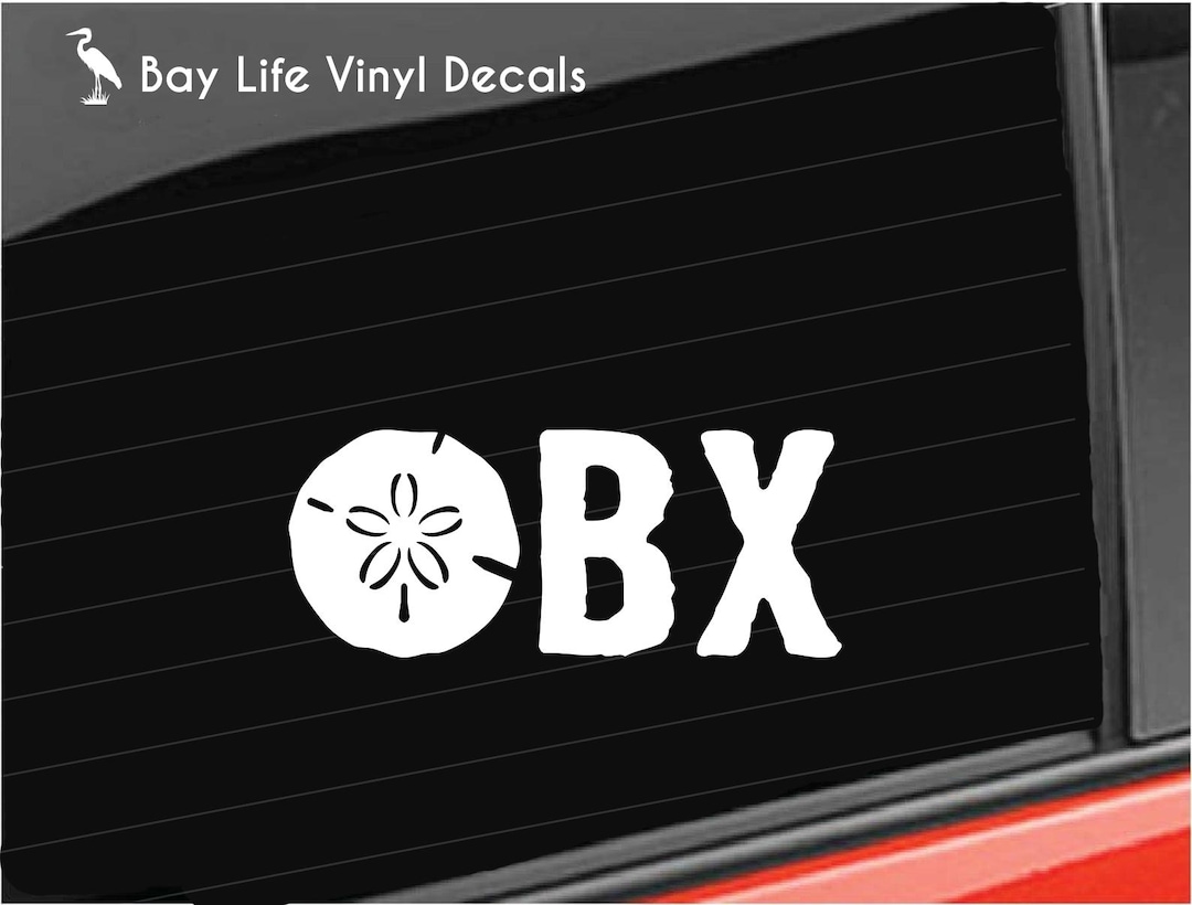 OBX Vinyl Decal, NC Outer Banks Beach Decal Car/truck/home/laptop ...