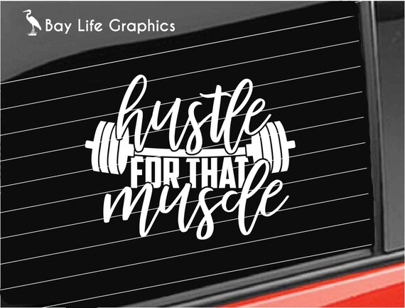 Gym Vinyl Decal Weightlifting Decal Fitness Decal | Etsy