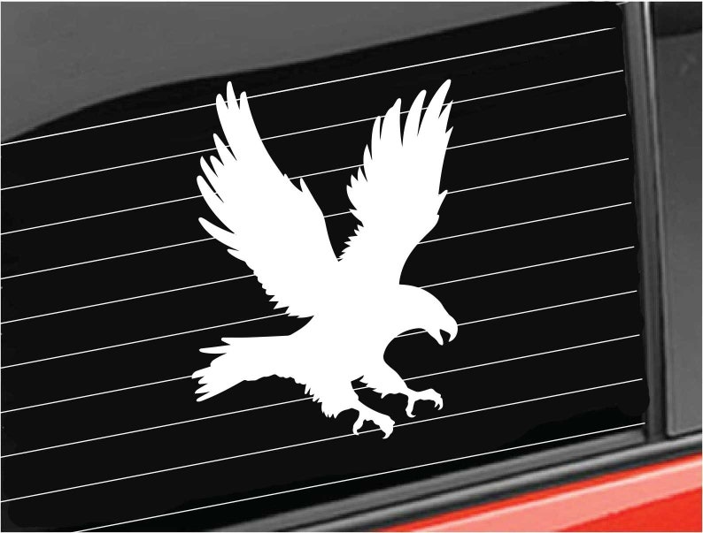Eagle Vinyl Decal Eagle Flying Vinyl Decal - Etsy