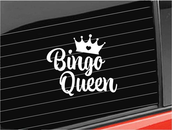 Bingo Queen Vinyl Decal Bingo Player Bingo Sticker - Etsy India
