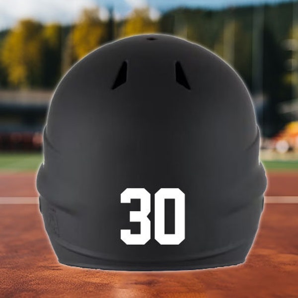 Number 2 Baseball Decal - Etsy