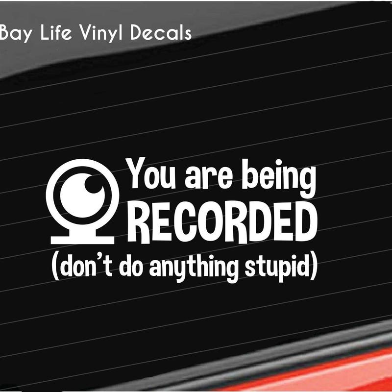 You Are Being Recorded Sign - Etsy