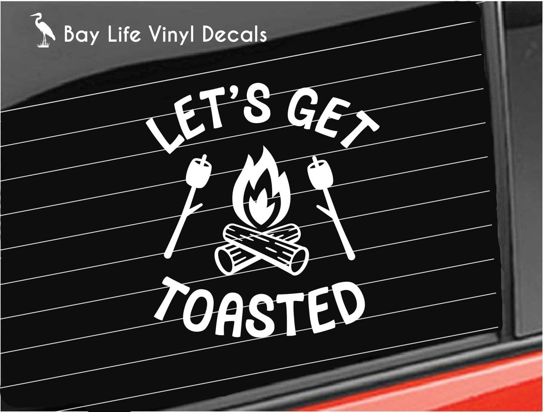 Camping Roasting Marshmallows Decal, Camp Fire Marshmallows Decal ...