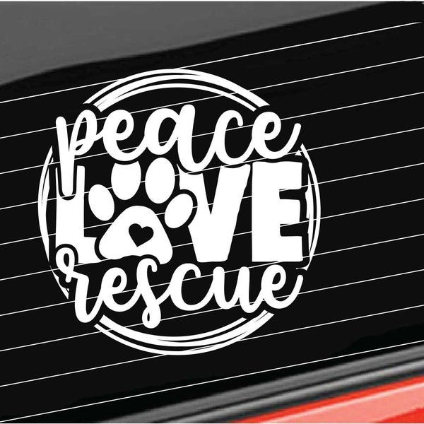 Cat Rescue Decal - Etsy