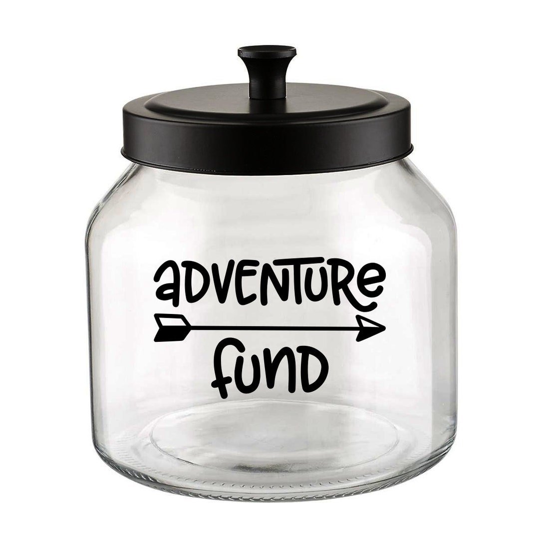 Money Jar Label Decal / Money Jar Adventure Fund Coins Label / Home ...