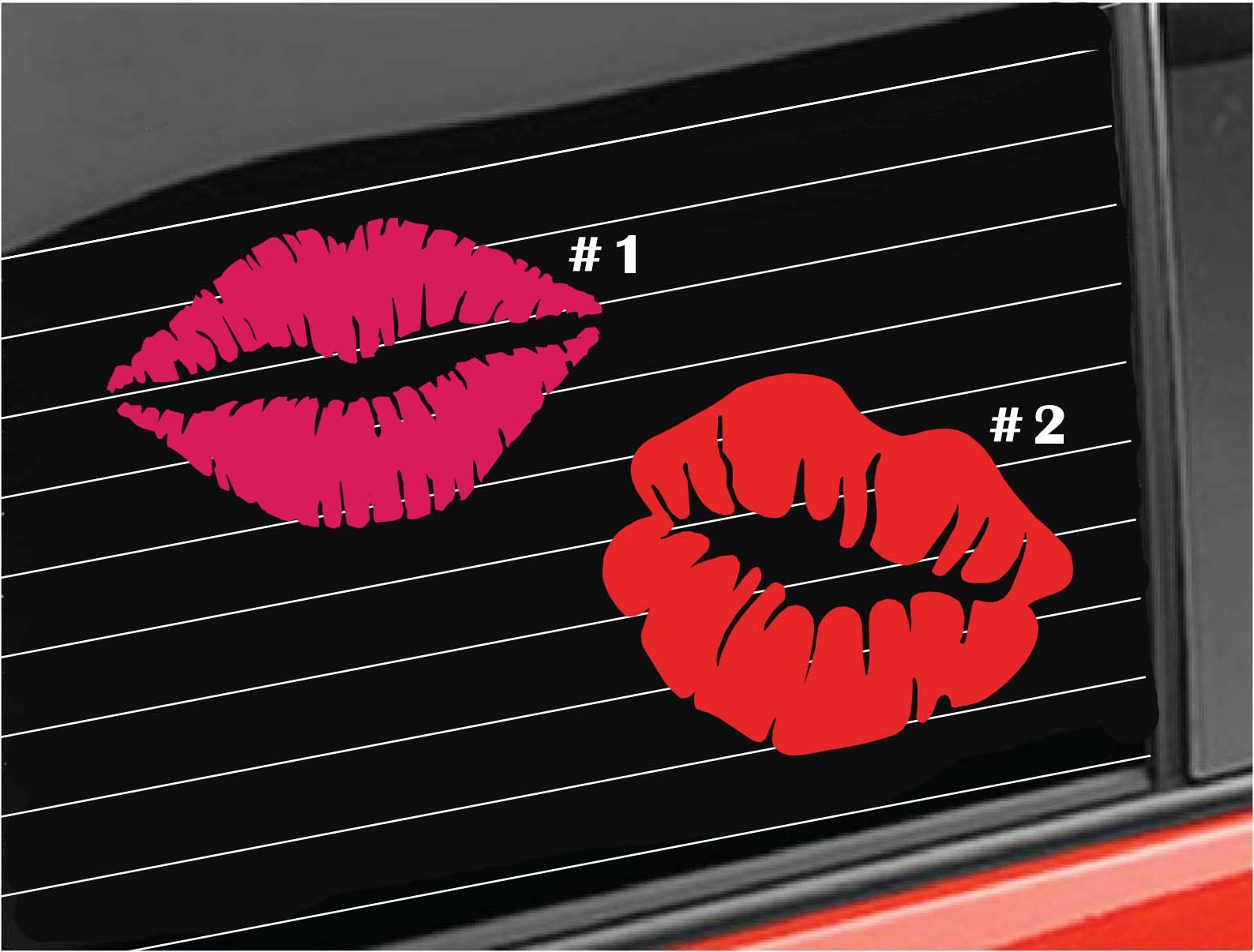 Kiss Lips Vinyl Decal Sexy Pink Lips Vinyl Decal JDM Lips | Etsy