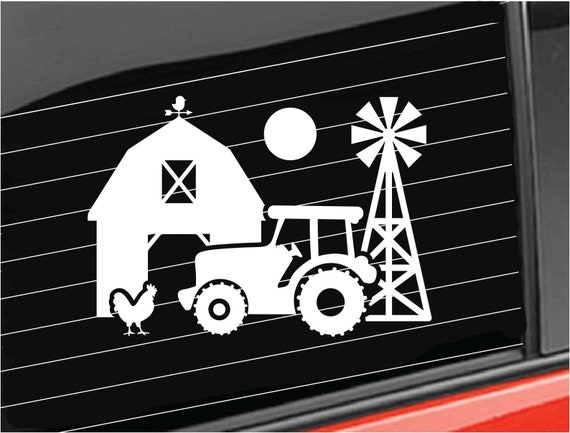 Farm House Vinyl Decal Farm Barn Animals Decal Farm Life | Etsy