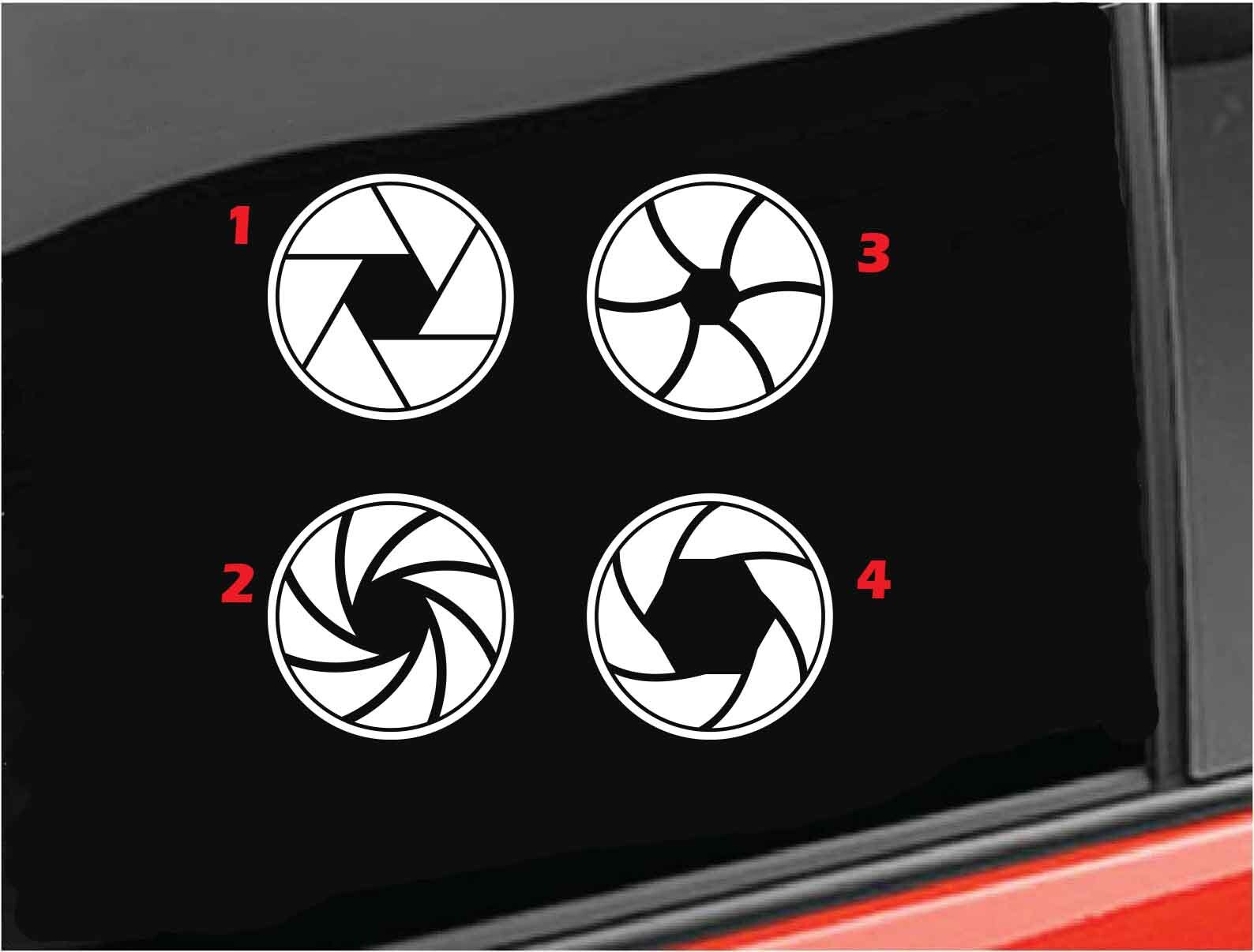 Camera Shutter Vinyl Decal Aperture Camera Shutter Symbol | Etsy