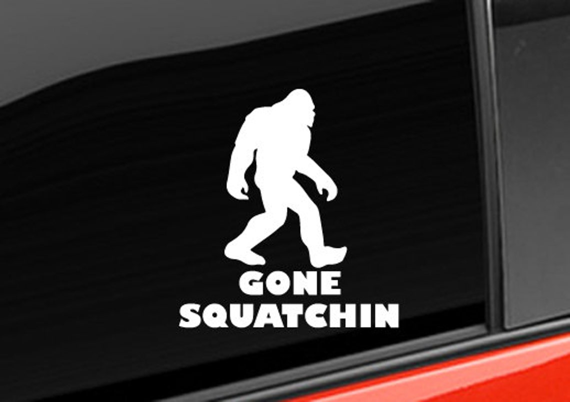 Bigfoot Sasquatch Vinyl Decal Big Foot Sticker Gone - Etsy