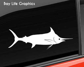 Blue Marlin Decals - Etsy