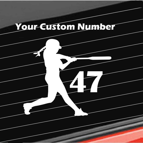 Softball Decal - Etsy