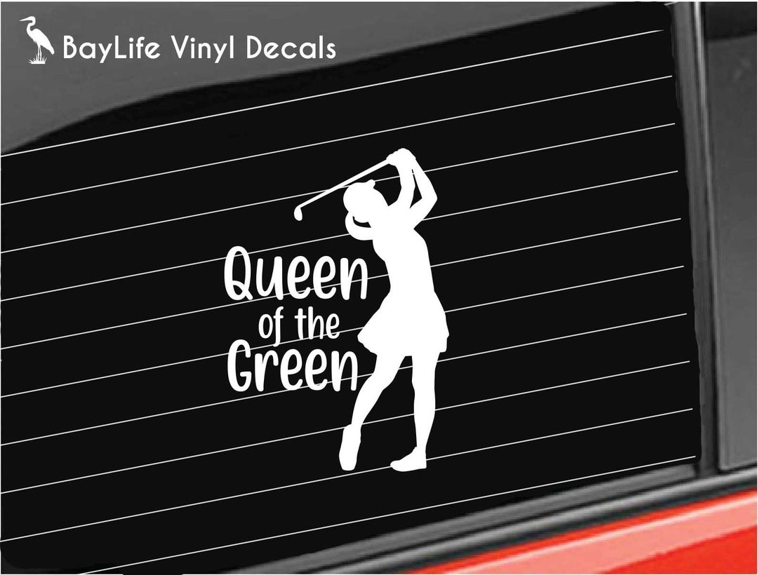 Woman Golf Vinyl Decal, Woman Golfer Decal, Female Golf Swing Home ...