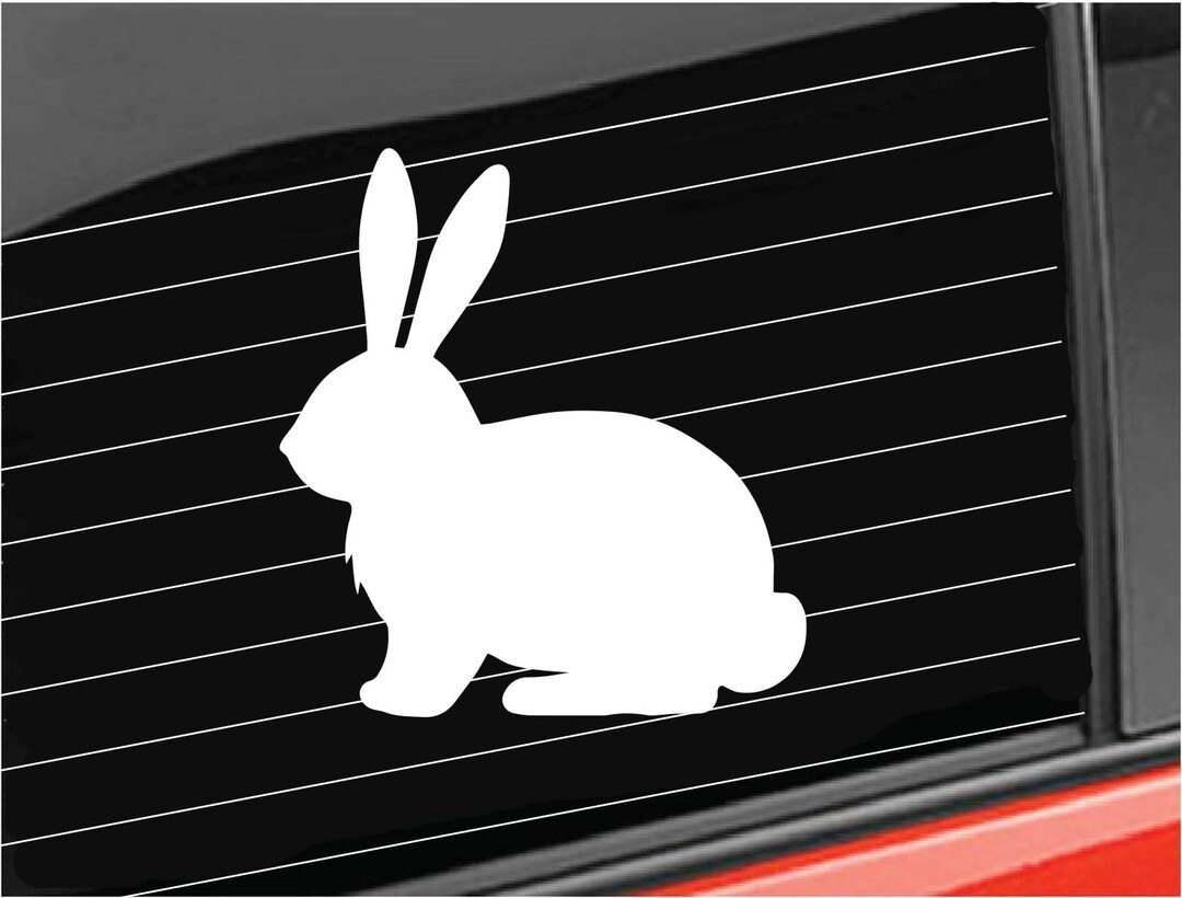 Farm Bunny Vinyl Decal | Bunny Decal | Rabbit Vinyl Decal | Farm Rabbit ...