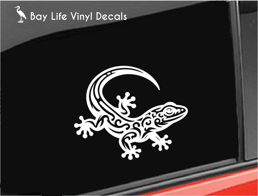 Gecko Vinyl Decal, Reptile Lizard Decal, Gecko Sticker Home/laptop ...