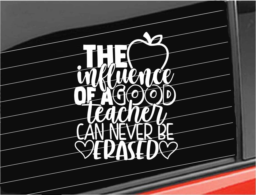 Teacher Vinyl Decal, School Teacher Decal Home/laptop/computer/truck ...