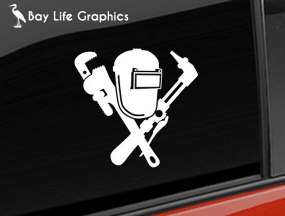 Metal Worker Welder Vinyl Decal Welder Vinyl Decal | Etsy