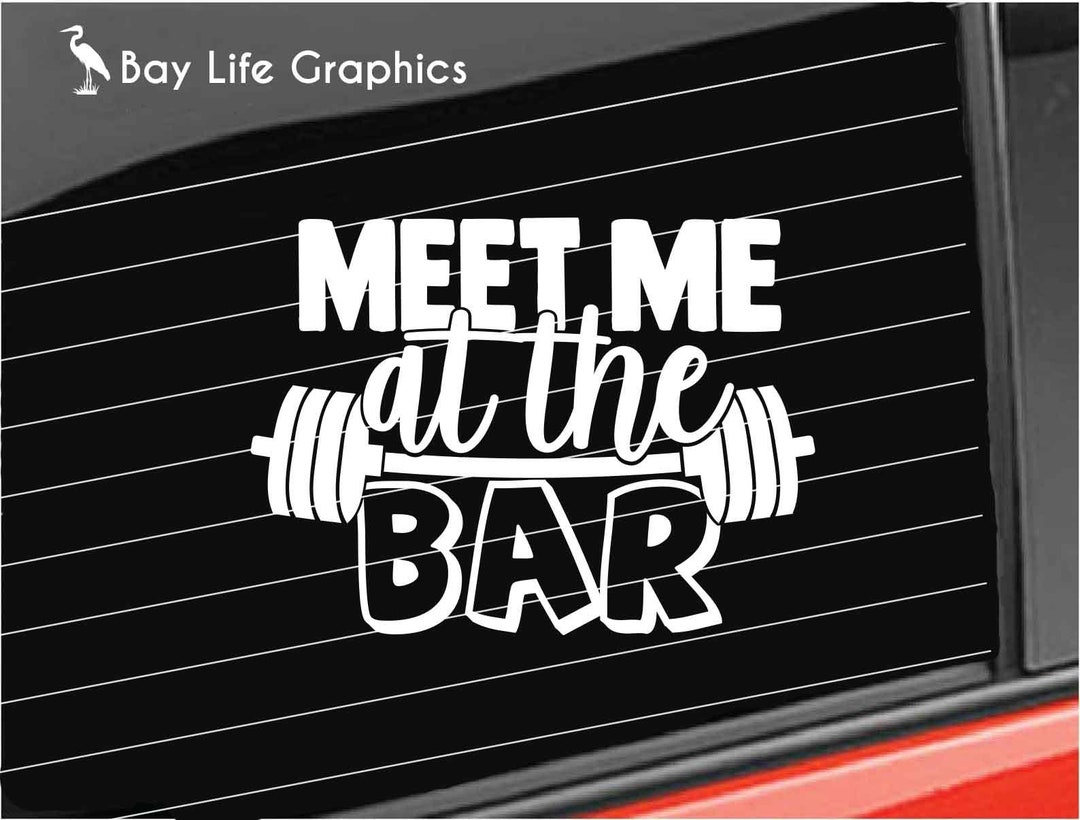 Gym Vinyl Decal, Weightlifting Decal, Fitness Exercise Decal Car/truck ...