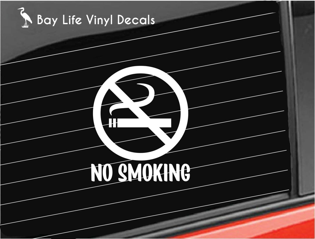 No Smoking Vinyl Decal, Safety Smoking Decal, Workplace Safety Decal No ...