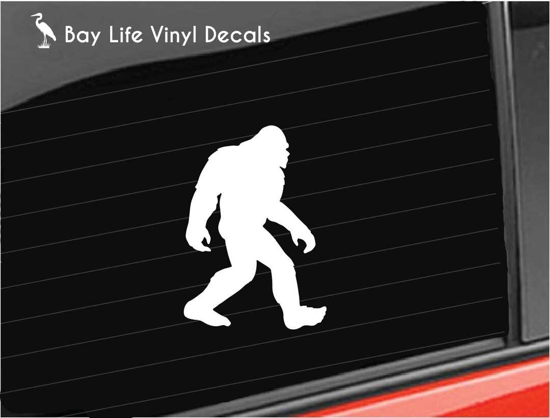 Bigfoot Vinyl Decal, Bigfoot Yeti Sasquatch Yeti Bigfoot Vinyl Decal ...