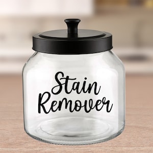 Stain Remover Label Decal / Laundry Room Decor, Stain Cleaner Label ...