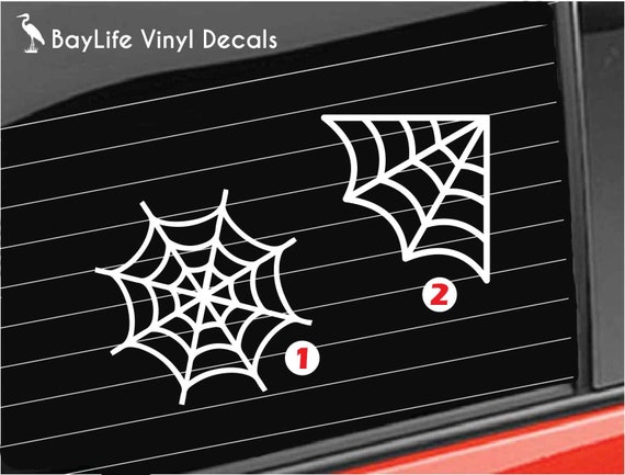 Spider Web Vinyl Decal Insects Spiders Decal Tarantula | Etsy
