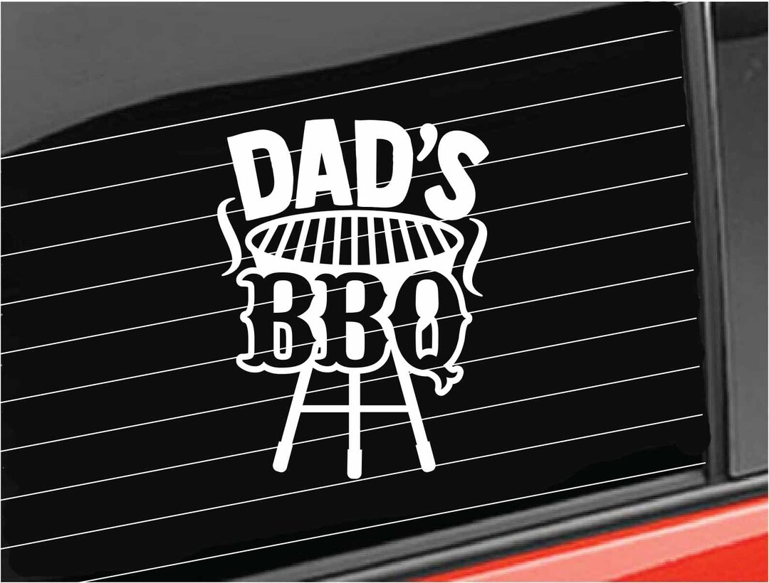 Grill Master Vinyl Decal, Dad's BBQ Grill Decal, Home Grill Kitchen ...
