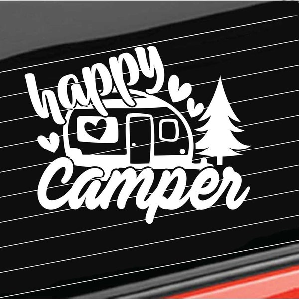 Happy Camper Decal - Etsy