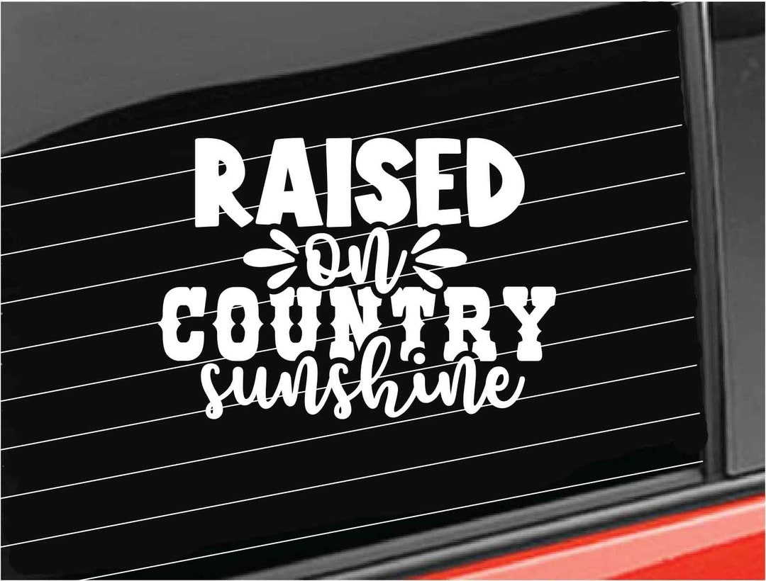 Southern Girl Decal, Raised on Country Sunshine Decal, Country Girl ...