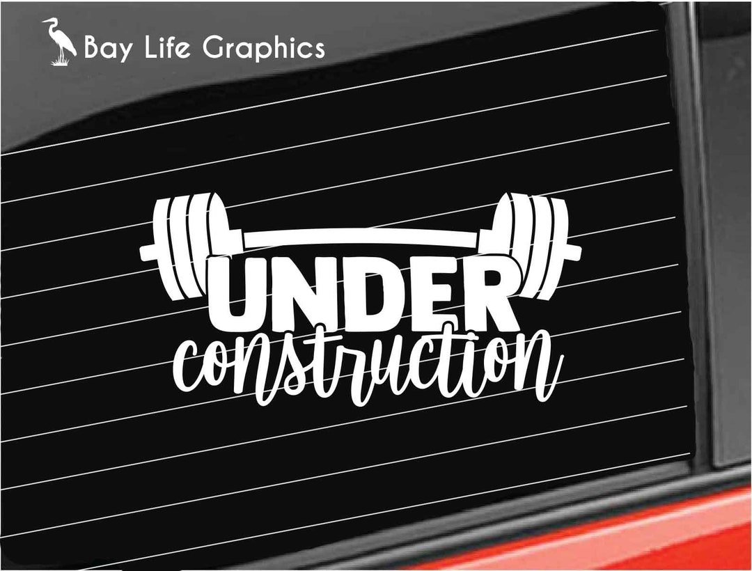 Gym Vinyl Decal, Weightlifting Decal, Fitness Exercise Decal Car/truck ...