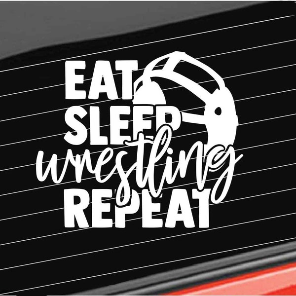 Wrestling Decal - Etsy