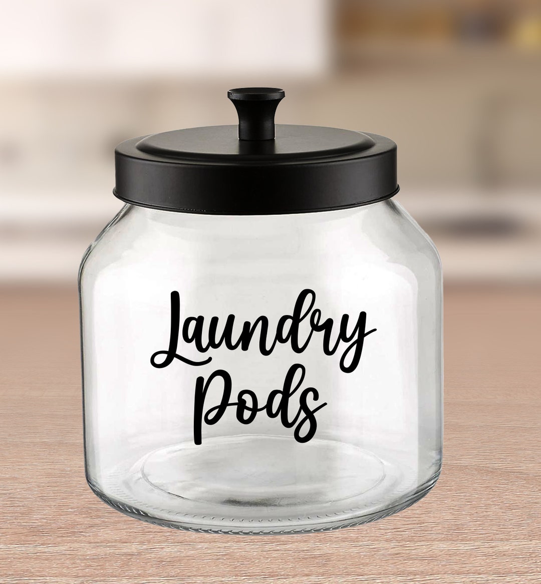 Laundry Pods Label Decal / Laundry Room Decor, Laundry Detergent Label ...