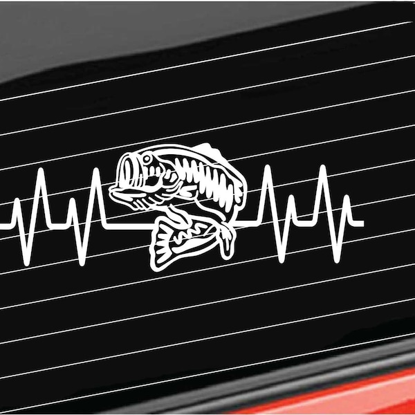 Bass Fishing Decal - Etsy